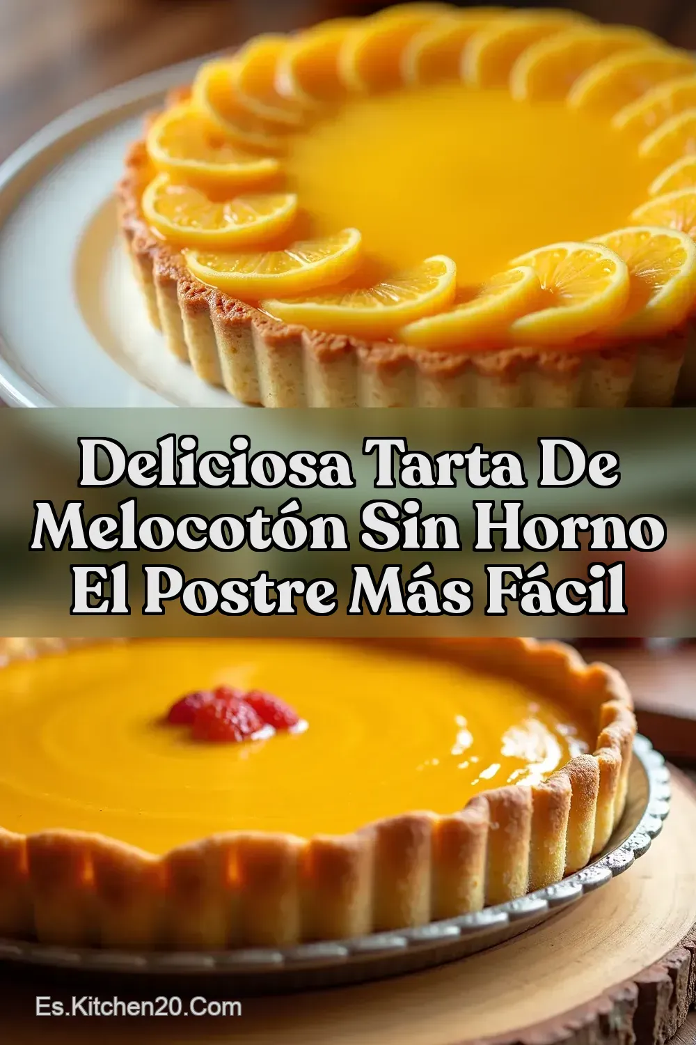 Tarta de Melocotón Fácil Sin Horno La Receta Definitiva